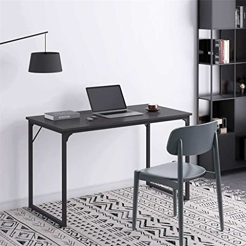 MJWDP Computer Desk 43" Wide Desktop Office Desk Waterproof Steel Frame Laptop Table Style Study Table for Home Office (Color : E, Size : 43")