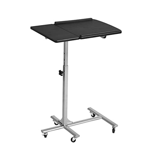 MJWDP Lifting Computer Desk Rolling Table Desk with Adjustable Height Laptop Notebook Swivel Desk with 5 Wheels Leg Table