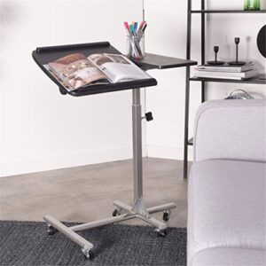 MJWDP Lifting Computer Desk Rolling Table Desk with Adjustable Height Laptop Notebook Swivel Desk with 5 Wheels Leg Table