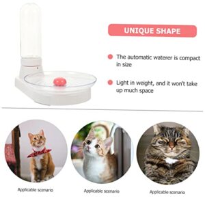 Ipetboom Dog Fountain Food Automatic Puppy Drinking Cat Self Bowl Pet Waterer Station Container Home Feeder Feeding Machine Water Tool Household White Cage Fountains Dispenser Creative