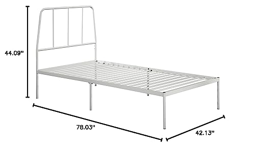 Sauder Harvey Park Twin Platform Bed, White Finish