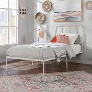 Sauder Harvey Park Twin Platform Bed, White Finish