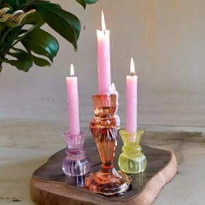 Candlestock Hippie Drippy Drip Candles - Pack of 11 Dripping Taper Candles - Wine Bottle Melting Candles (1 of Each Color)