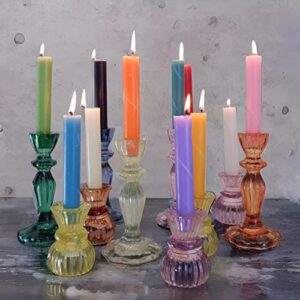 Candlestock Hippie Drippy Drip Candles - Pack of 11 Dripping Taper Candles - Wine Bottle Melting Candles (1 of Each Color)