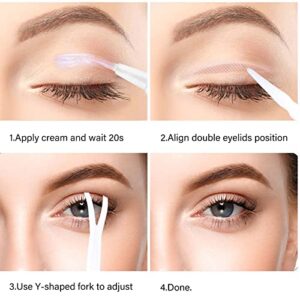 Eyelid Tape, Eyelid Lifter Strips, Double Eyelid Tape for Hooded Eyes Invisible Lifting Droopy Uneven Mono Eyelids, 3 Shapes, 480Pcs