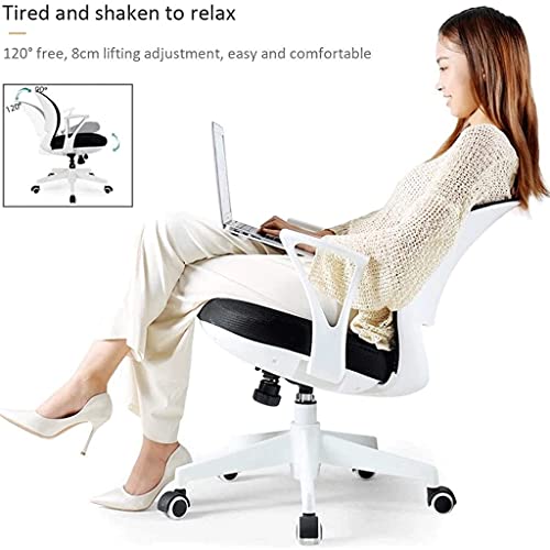 WYKDD Microfiber Perfect Posture Deluxe Office Task Chair. Comfortable Chair, Computer Desk Chairs, Task Chair for Home, Office, (Color : D)