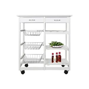 xxxdxdp 4 tier storage trolley cart kitchen organizer bathroom movable storage shelf wheels household stand holder furniture