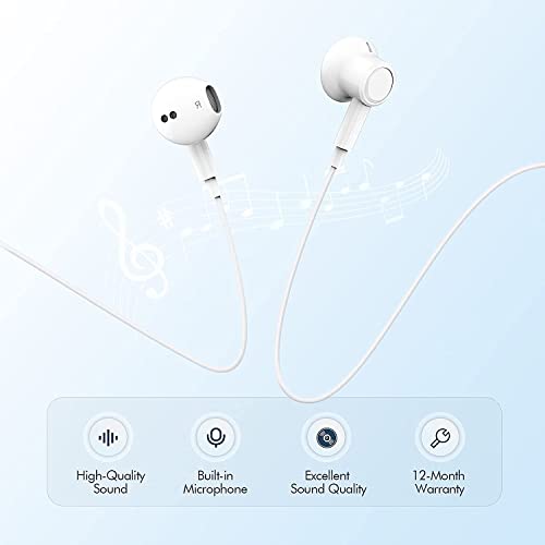 2 Pack for Apple EarPods Headphones with Lightning Connector Wired Earbuds Wired Headphones (Built-in Microphone & Volume Control) Compatible with iPhone 13/12/11 Pro Max/XS/XR/X/7/8 Plus/iPad/iPod