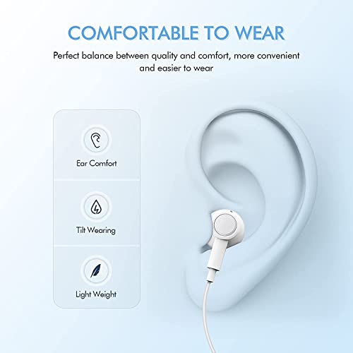 2 Pack for Apple EarPods Headphones with Lightning Connector Wired Earbuds Wired Headphones (Built-in Microphone & Volume Control) Compatible with iPhone 13/12/11 Pro Max/XS/XR/X/7/8 Plus/iPad/iPod