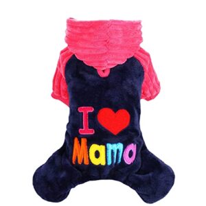 pet clothes for small dogs girl four legged thick i love mom papa pet clothes