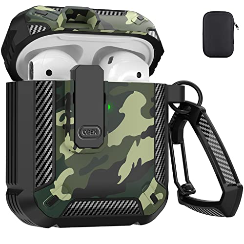 Maxjoy Protective Case Compatible with Apple AirPods 2 & AirPods 1, 2 Pack