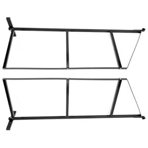 KUAFU 60 1/2" X 22 1/8" Container Shelving Shelf Bracket Universal for Shipping Container Hang & Hook Shelving Brackets Storage Cargo Shelves -2PCS