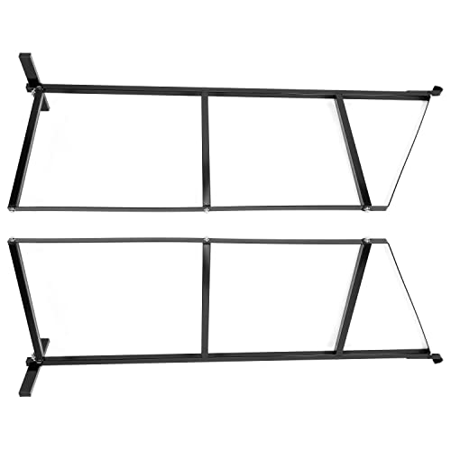 KUAFU 60 1/2" X 22 1/8" Container Shelving Shelf Bracket Universal for Shipping Container Hang & Hook Shelving Brackets Storage Cargo Shelves -2PCS