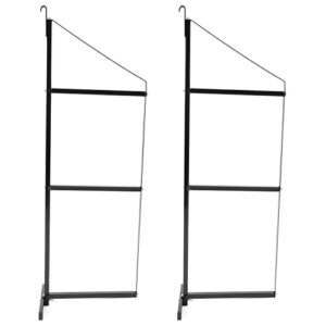 kuafu 60 1/2" x 22 1/8" container shelving shelf bracket universal for shipping container hang & hook shelving brackets storage cargo shelves -2pcs