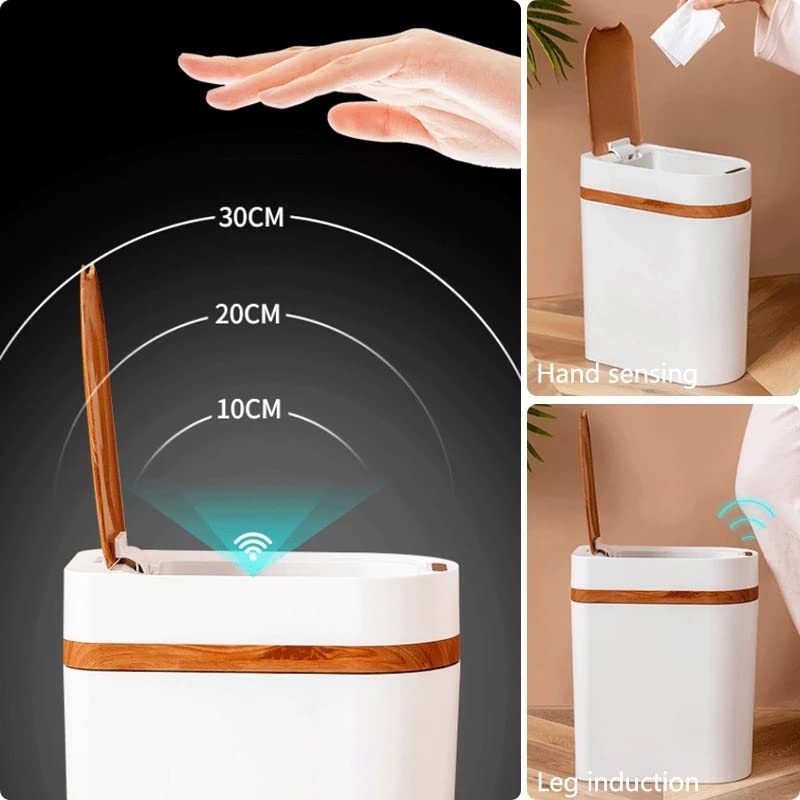 MFCHY Smart Sensor Trash Can Automatic Sensor Kitchen Trash Bin Bathroom Trash Can