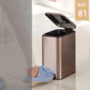 MFCHY Gallon Soft-Close Trash Can Foot Pedal Stainless Steel