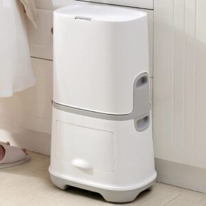 MFCHY Large Kitchen Trash Can Recycling Double Layer Foot Step Trash Can Bathroom Dry Wet Separation Household