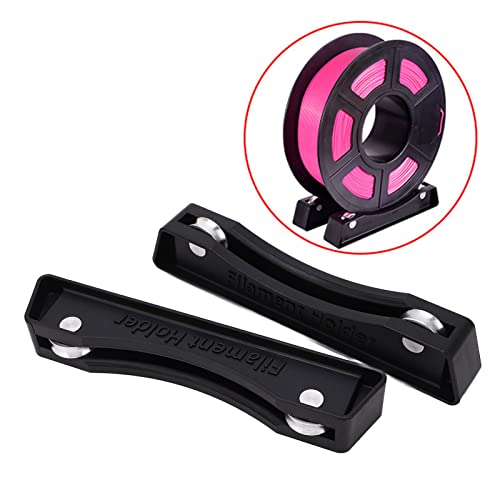 FTVOGUE 2pcs 3D Printer Filament Stand Holder Spool with Bearing Adjustable for FDM PLA ABS Rolls and Other 3D Printing Material, 3D Printer Accessories