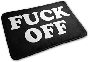 doormat fuck off non-slip doormat indoor outdoor bath mat rug carpet decoration 18x30 inch