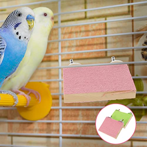 POPETPOP Bird Cage Bird Cage Bird Cage 2Pcs Sturdy Parakeet Platforms Interesting Parrot Platforms Household Bird Platforms Bird Supply Wear-Resistant Bird Stand Bird Perch Hamster Toys