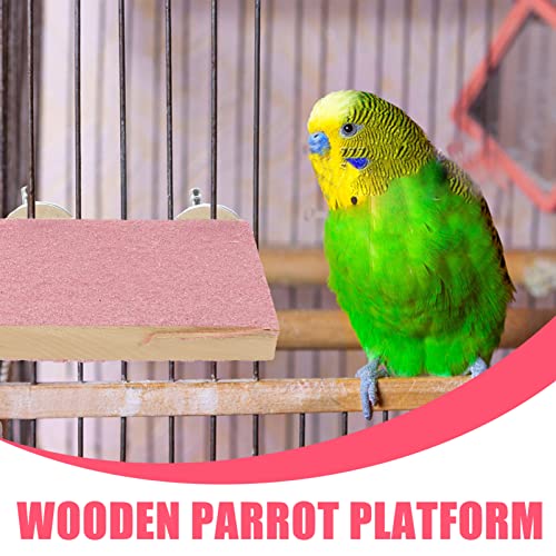 POPETPOP Bird Cage Bird Cage Bird Cage 2Pcs Sturdy Parakeet Platforms Interesting Parrot Platforms Household Bird Platforms Bird Supply Wear-Resistant Bird Stand Bird Perch Hamster Toys