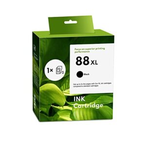 88xl black ink cartridge | replacement for hp 88xl ink cartridges black works with pro k5300 k5400 k5456z k550 k550dtn k550dtwn k8600 k8600dn l7380 l7480 l7500 l7550 l7555 l7580 printer | c9396an