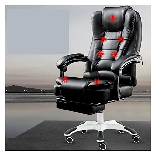 ZHAOLEI Office Chair Home Computer Chair PU Comfortable Swivel Gaming Chair Point Massage