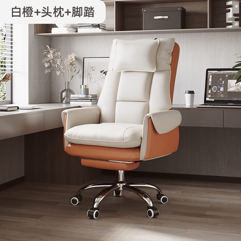 TJLSS Office Chair Home Computer Chair Lift Swivel Chair Backrest Comfortable Sedentary Boss Chair Lunch Break Reclining Chair