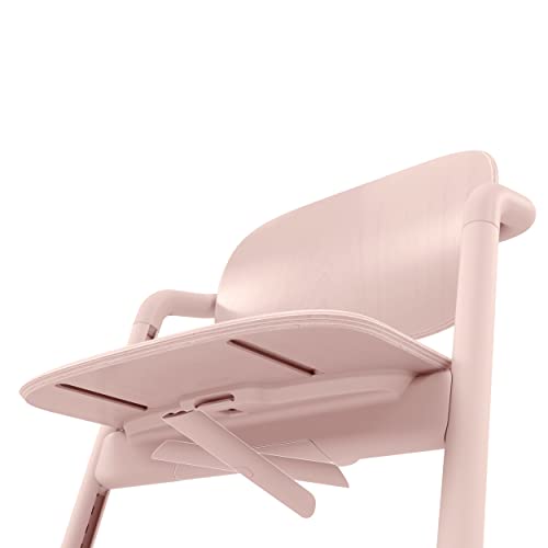 CYBEX LEMO 2 High Chair System, Grows with Child up to 209 lbs, One-Hand Height and Depth Adjustment, Anti-Tip Wheels Safety Feature - Pearl Pink