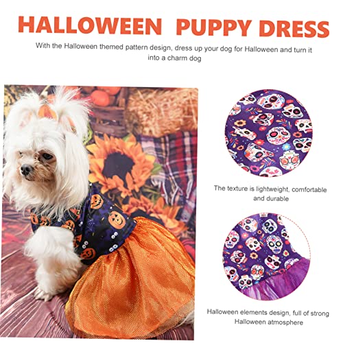 Doggy Clothes 3pcs Party Pet Cosplay Supplies Clothes Skirt Supply Cat Accessory Apparel Puppy Funny Princess Dresses Dress Dog Costume Breathable Lace Tutu Decor Halloween Girl Clothing