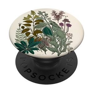 wild flower | purple flower | garden botanical foliage popsockets swappable popgrip