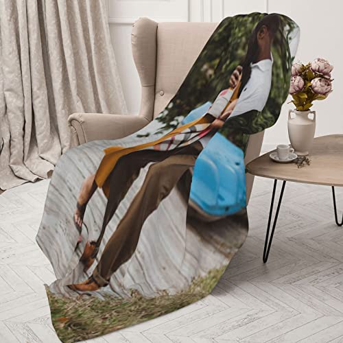 Sofevaim Custom Blanket with Photo, Personalized Bedding Throw Blankets Customized Flannel Fleece Blankets for Family Birthday Wedding Gift for Couch Sofa Bedroom Living Room 60"x50"