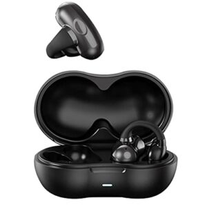 wireless ear clip bone conduction headphones bluetooth wireless clip on open ear earbuds with earhook earclip bone conduction earbuds head set waterproof bone conducting ear buds induction headphones