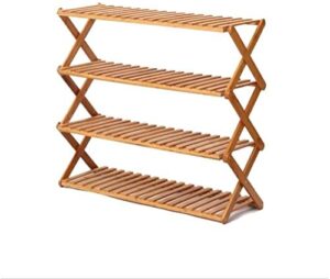 shoe bench shoe rack folding multi-storey simple economic solid wood shoe multi-purpose shelves shoes storage rack (size : 50cm)