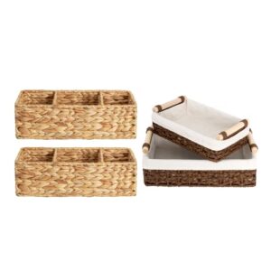 storageworks 3-section wicker baskets + storageworks open home storage wicker baskets