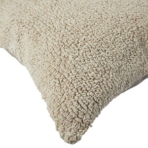 Creative Co-Op Cotton Tufted Throw, Ivory Pillow