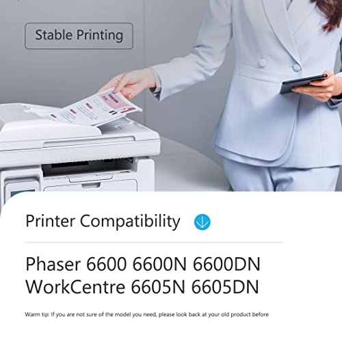 Phaser 6600/ WorkCentre 6605 Magenta High Capacity Toner Cartridge 106R02226 - UOTY Compatible 1 Pack 106R02226 Toner Replacement for Xerox Phaser 6600DN 6600 6600N WorkCentre 6605N 6605DN Printer