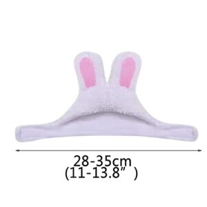 JMMSlmax Cute Costume Bunny Rabbit Hat with Ears for Cats & Small Dogs Puppy Easter Party Pet Costume Accessory Headwear 1PC