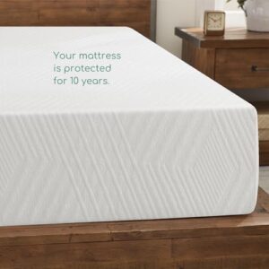 Airdown Full Size Mattress, 6 Inch Memory Foam Mattress Full for Kids Bed Daybed Individual Bunk, Medium Firm Green Tea Gel Mattress in a Box