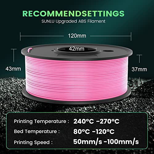 2500g 3D Printer Filament Bundle Multicolor, SUNLU ABS Filament&SUNLU PLA+ Filament, 10 Pack+8 Pack