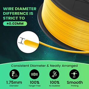 2500g 3D Printer Filament Bundle Multicolor, SUNLU ABS Filament&SUNLU PLA+ Filament, 10 Pack+8 Pack