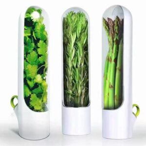 Herb Saver Pod, Cilantro Containers For Refrigerator ,Container Keeper for Freshest Produce, Herb Storage Container for Cilantro, Mint, Asparagus(1 Pack)