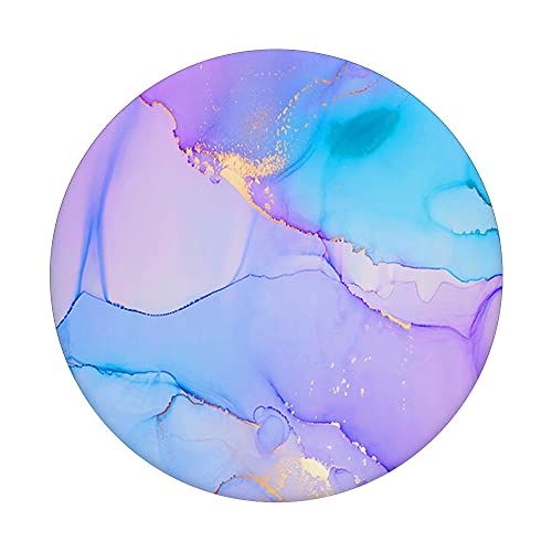 PURPLE MARBLE-LIKE WITH GOLD-COLOR ACCENT PopSockets Swappable PopGrip