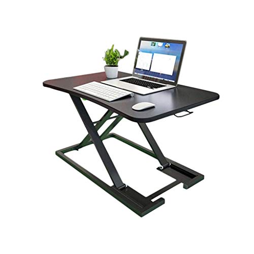 TREXD Standing Computer Desk, Height Adjustable Stand, Foldable Laptop Desk, Easy Move