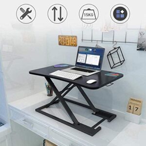 TREXD Standing Computer Desk, Height Adjustable Stand, Foldable Laptop Desk, Easy Move