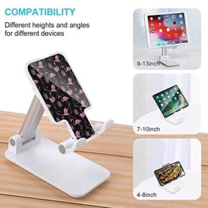 Flamingo Grass Cell Phone Stand for Desk Foldable Phone Holder Height Angle Adjustable Sturdy Stand White-Style