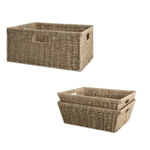 storageworks jumbo wicker basket & storageworks large wicker baskets