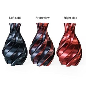 3D Printer Filament PLA Two-Color Gradient Silk Texture 1.75mm +/-0.01mm 1kg,Black to Red