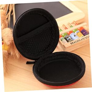 VALICLUD Earphone Case Coin Purse Coin Purse 3pcs Bag Case Organizer Headphones Portable Purse Container Black Coin Earphone For Earbuds Pouch Cable Zipper USB Coin Purse Zipper Pouch