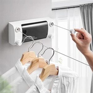 N/A Clothesline Retractable DryerWire Double Row Clothesline Indoor Laundry Hanger Dryer Nail-Punch Clothes Drying Rope ( Color : D , Size : 1 )